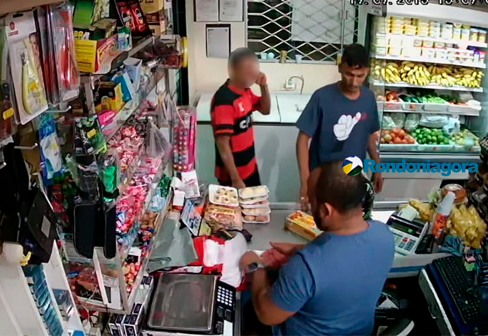 Câmeras registram bandido armado assaltando comércio na Capital; veja ...